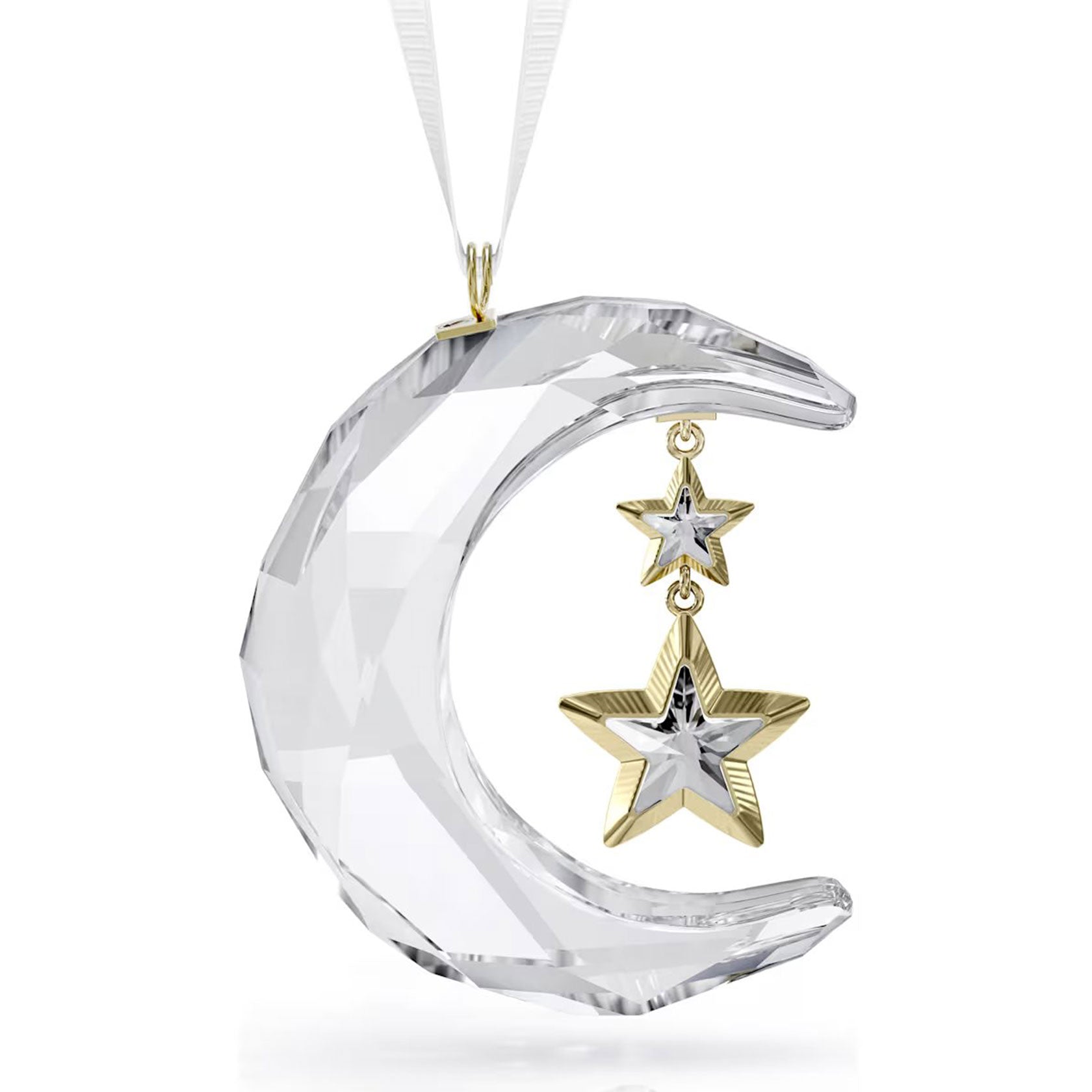 Swarovski Holiday Magic Moon Ornament Hadleigh Jewellery and Gifts