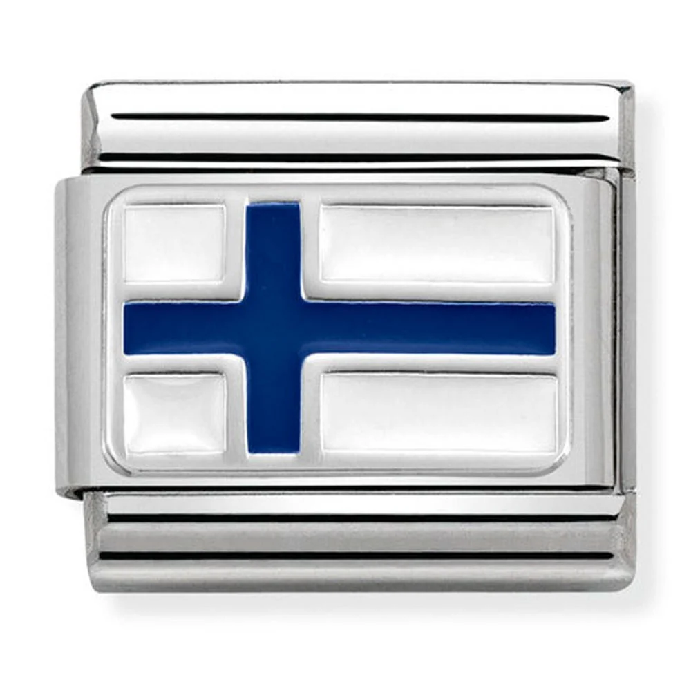 Nomination Finland Flag Charm 330207/10 Hadleigh Jewellery and Gifts