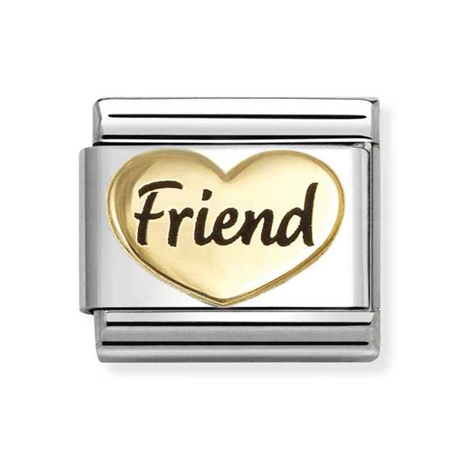 Nomination Gold Friend Heart Charm - Hadleigh Jewellery and Gifts ...